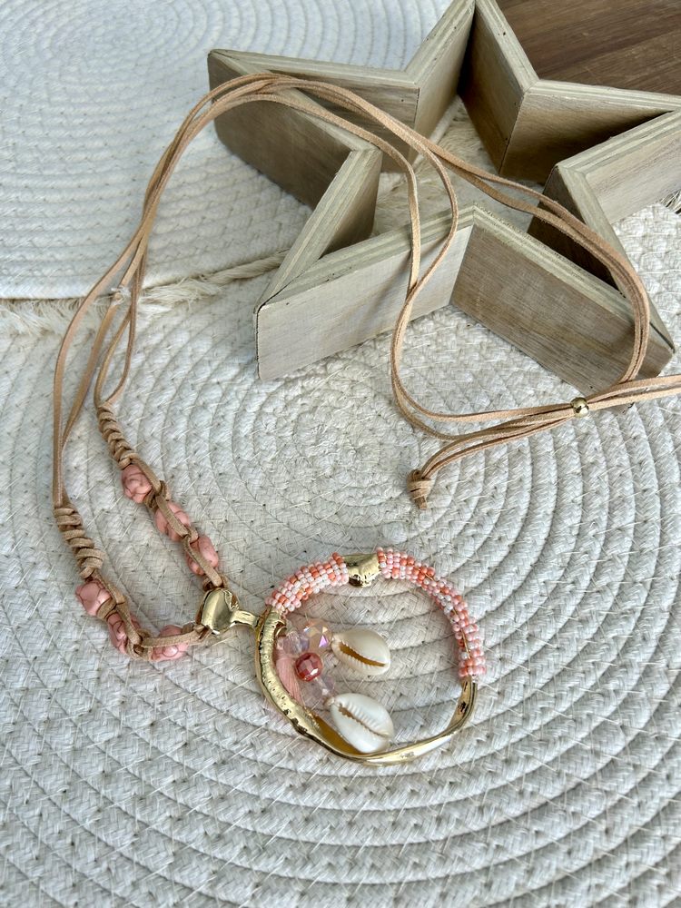 Collier Mario rose - Boutique Route du Sud